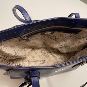 Guess | Bags | Guess Purple Leather Tote Bag | Poshmark